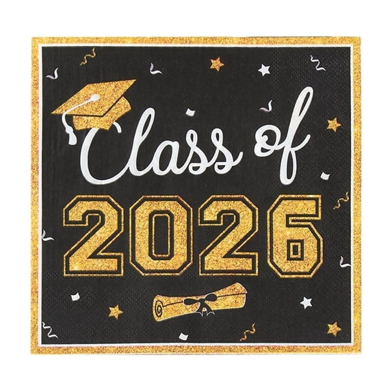 Clearance Under $1 16Pc Paper Napkins Graduation Napkin Set For ...