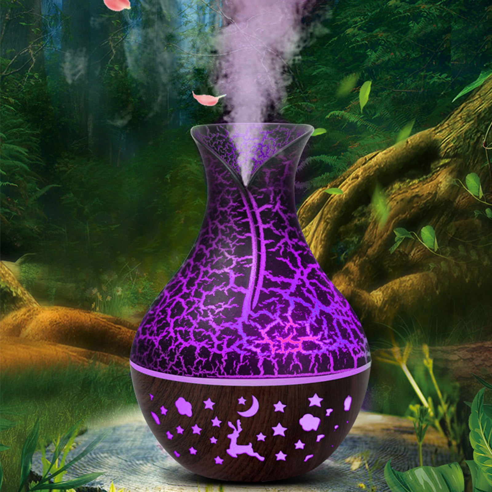 Harcomeey 150 ml Cool Mist Humidifier, Purple - Walmart.com