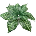 Clearance Under $3 1Pc Artificial Zebra Leaf Artificial Zebra Leaf For ...