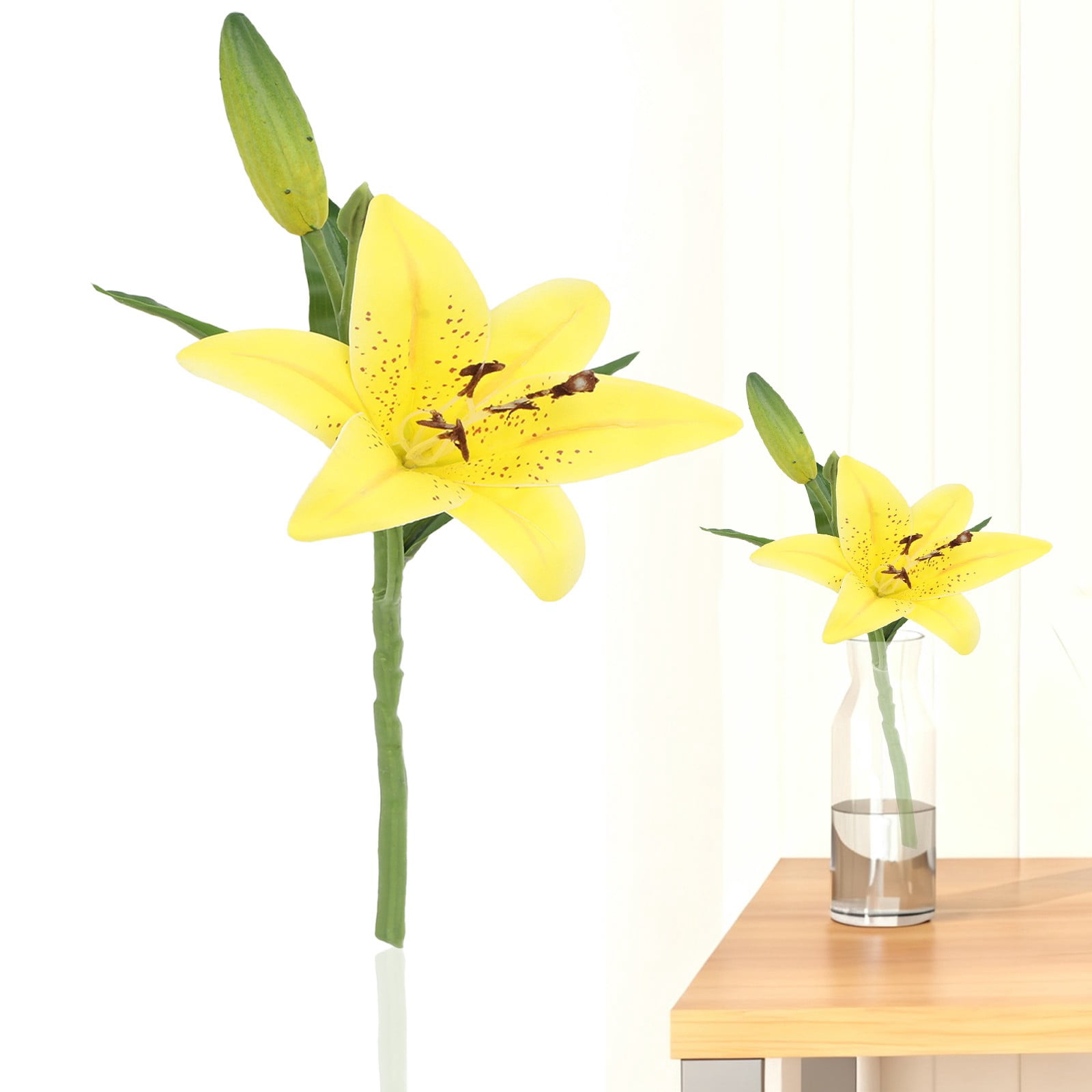 Clearance Under $3 Artificial Lily Stem Single Stem Lily For Living ...