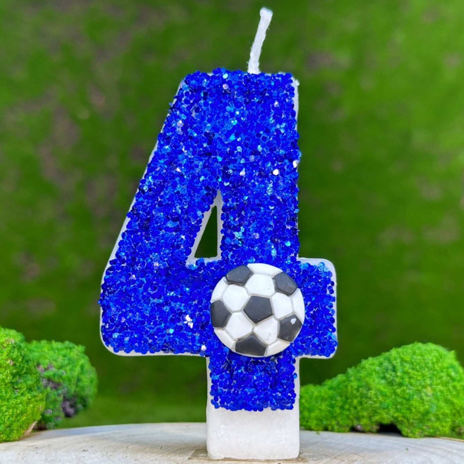 Clearance Under $5.00 Gmogad Soccer Birthday Candle 9th Soccer Cake ...
