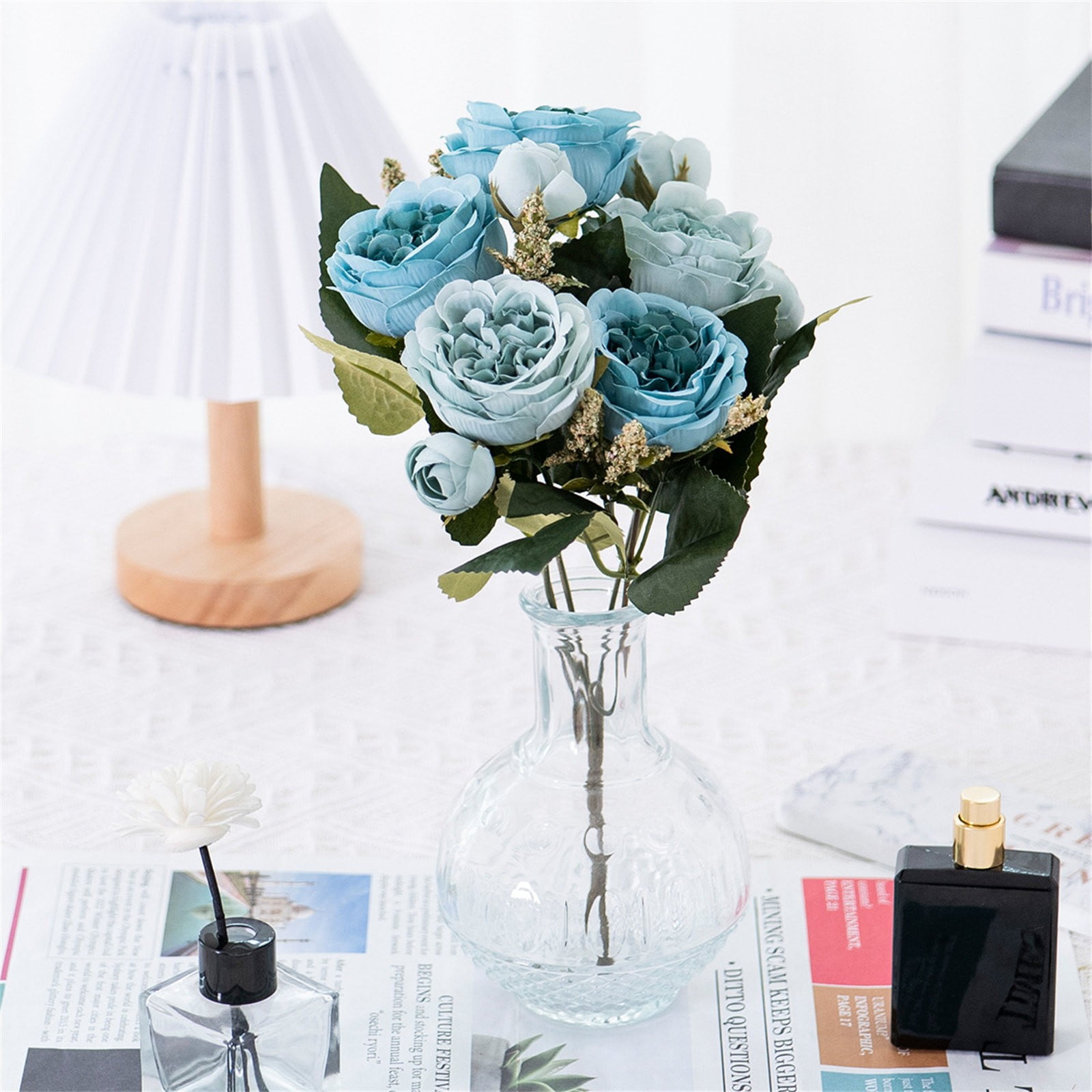 Under $5.00 Gmogad The Peony Simulation Flower Wedding Hand-helds ...