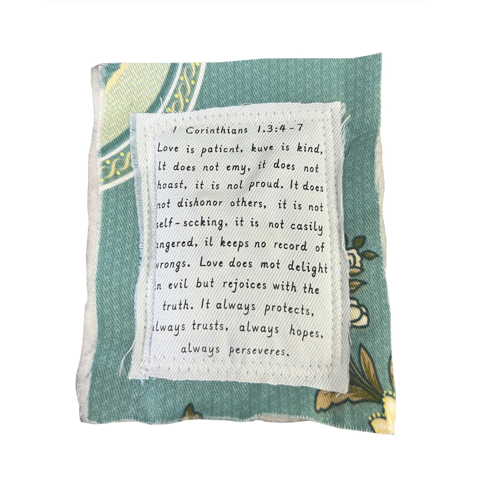 Clearance Under $5.00: Prayer Quilt with Cross Inside, Handmade Sew ...