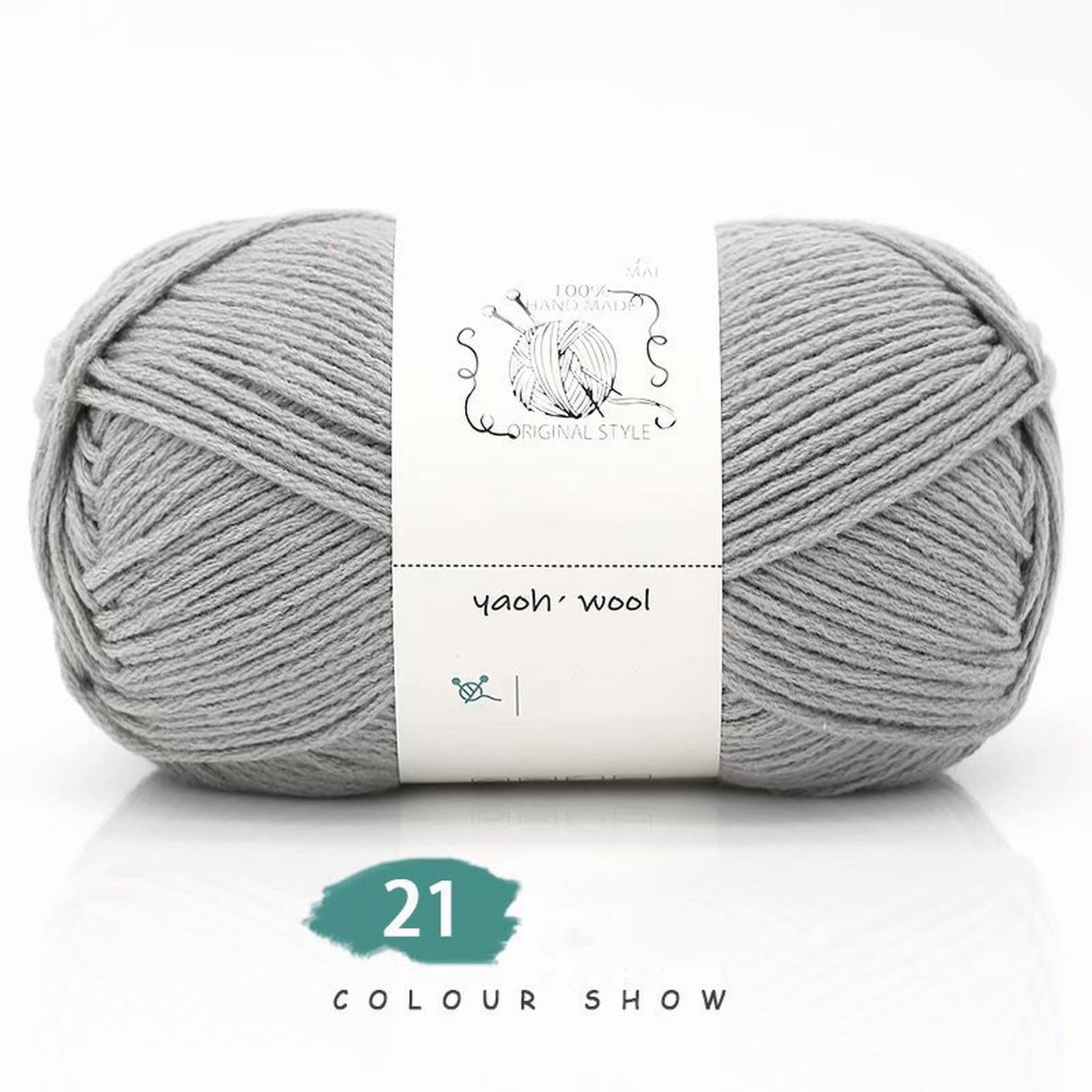 Clearance Under $5 1PC=100g Hand Woven Cotton Yarn Soft Crochet Yarn ...