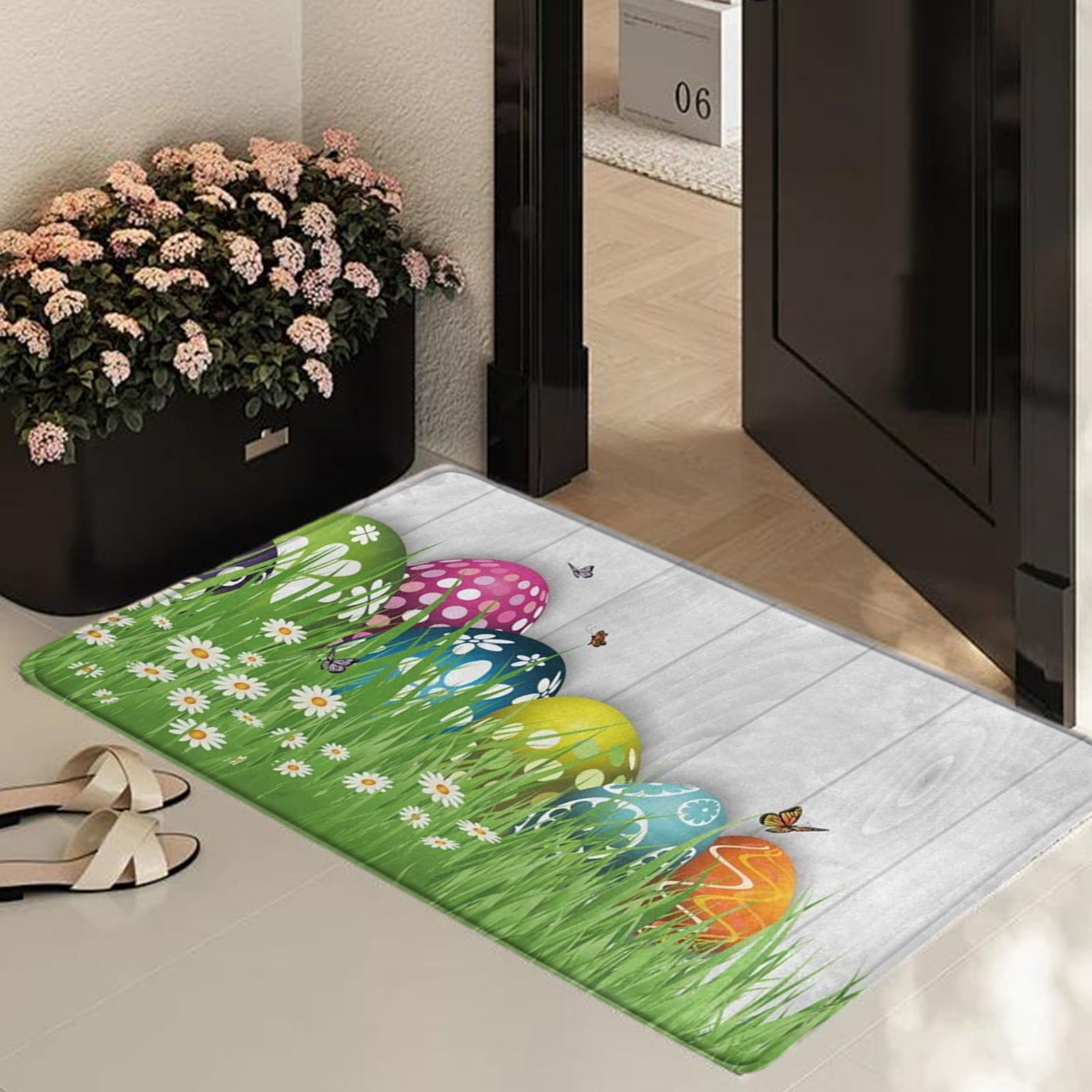 Clearance Under $5 Boovnll Easter Door Mat Door Mat, 16"x24" Soft ...