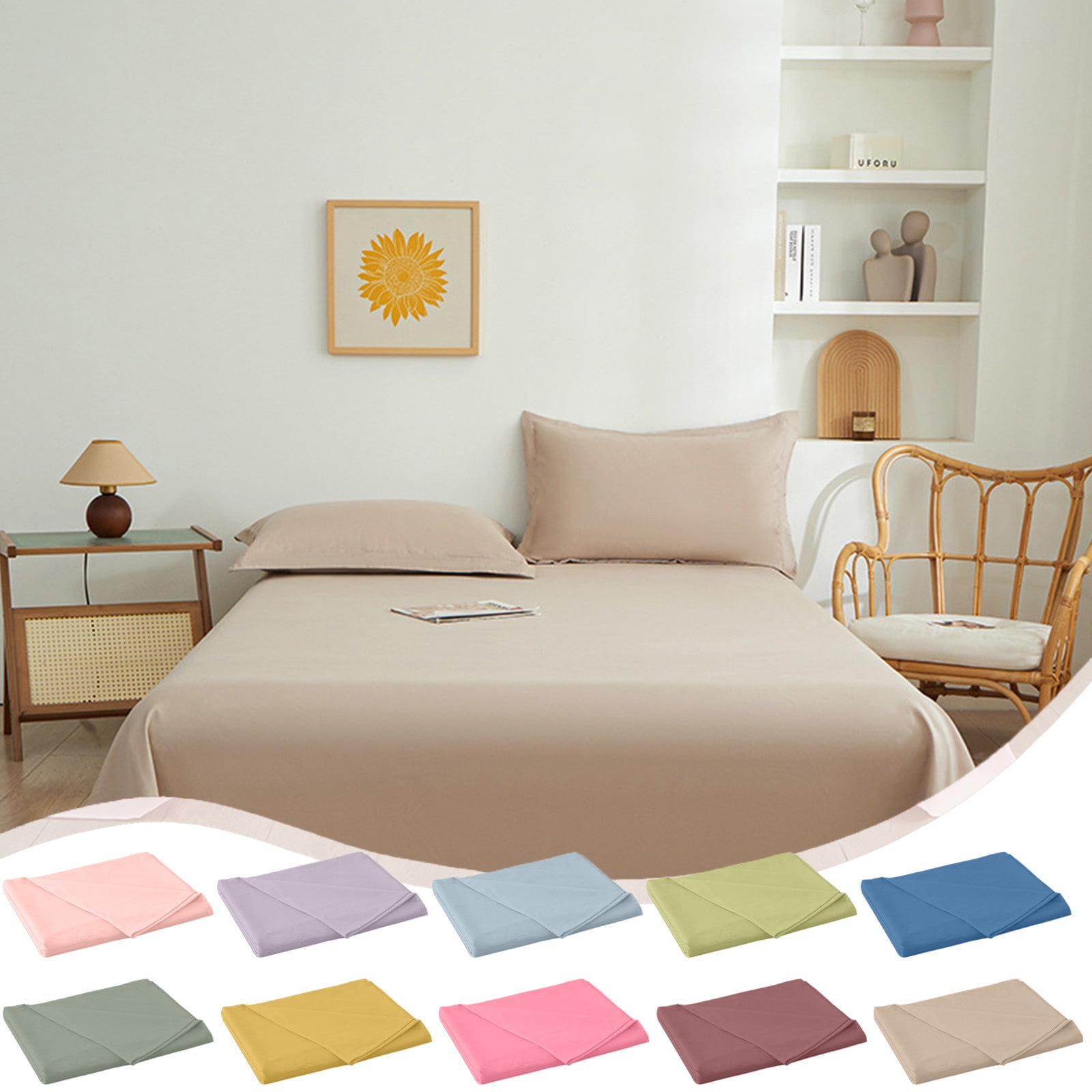 Clearance Under $5! InsCrazy King Size Sheet, Lightweight, Soft and ...