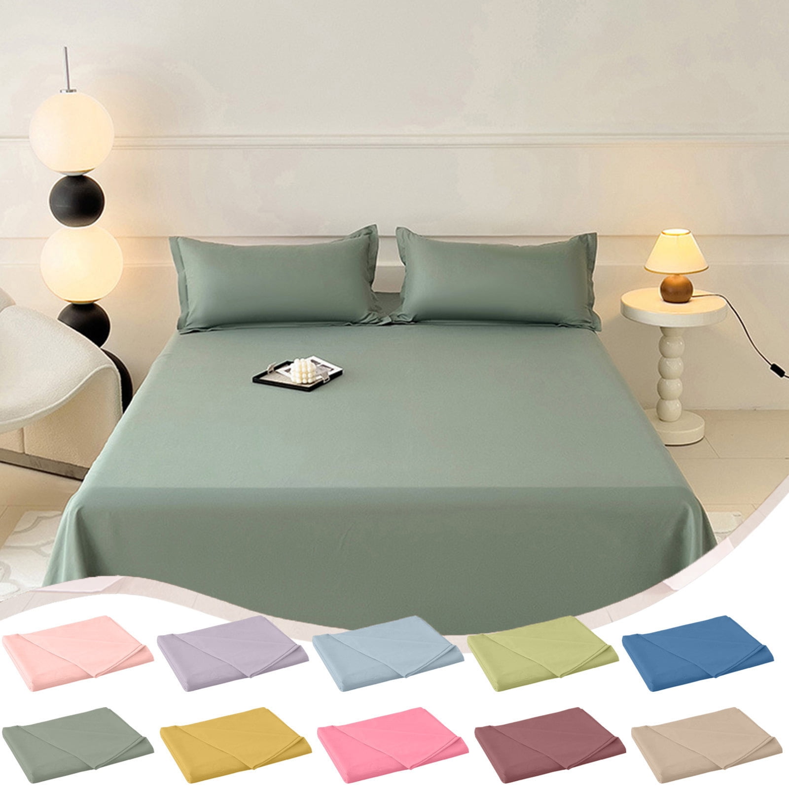 Clearance Under $5! InsCrazy King Size Sheet, Lightweight, Soft and ...