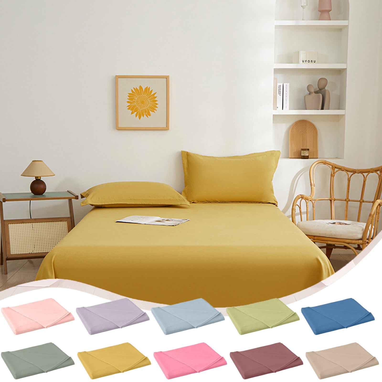 Clearance Under $5! InsCrazy King Size Sheet, Lightweight, Soft and ...