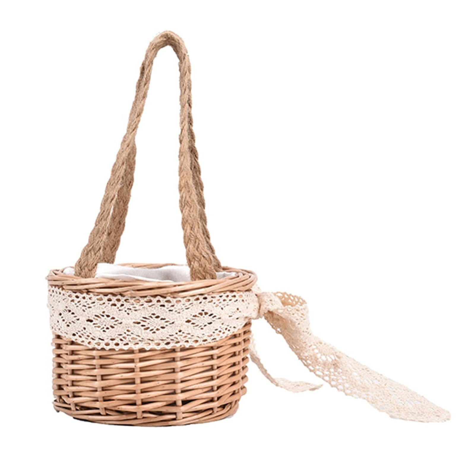 Clearance Under 5$ Small Rattan Bamboo Basket, Dienrx Woven Storage ...