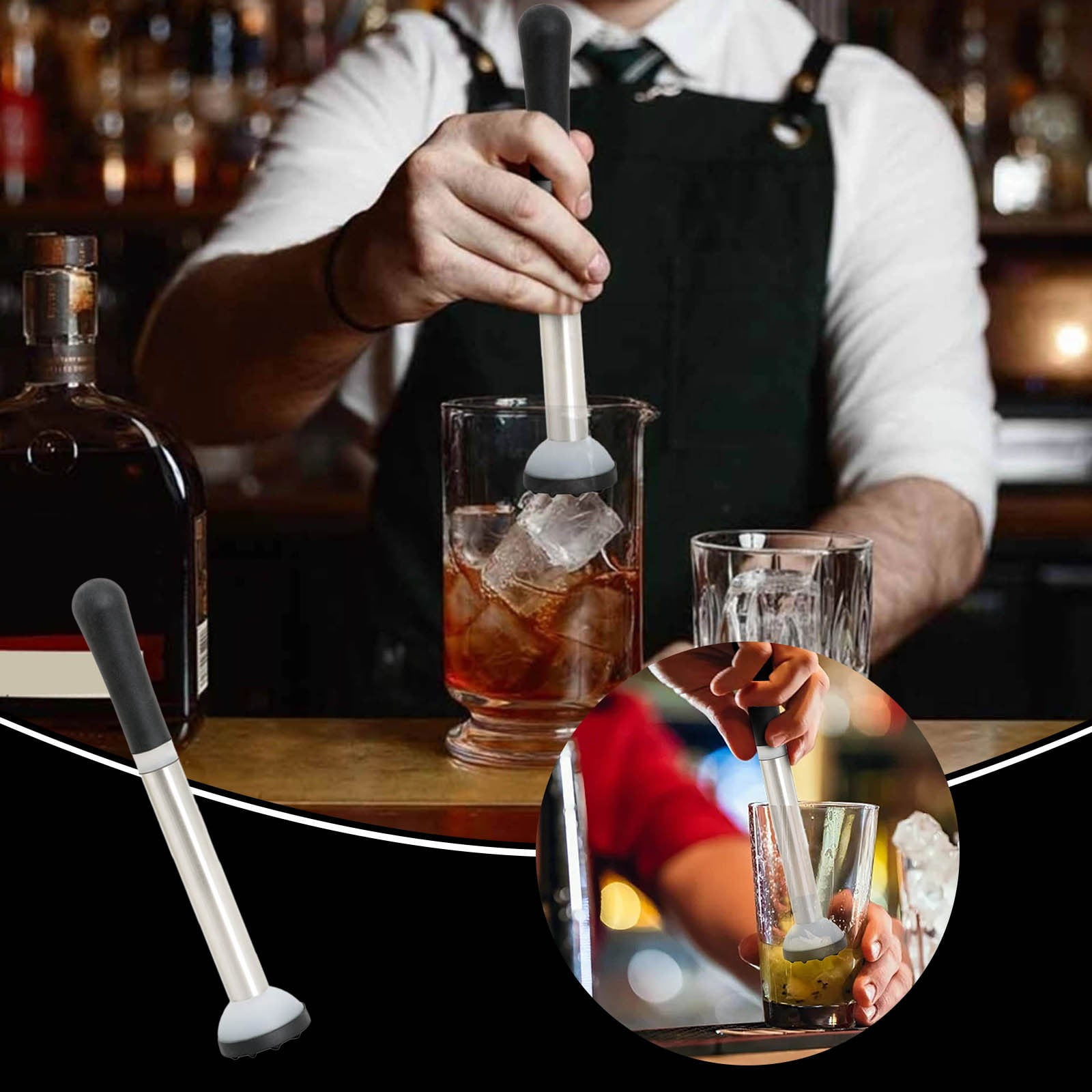 Clearance Under $5 Swizzle Stick Shaker Crusher Masher Hand Beat ...