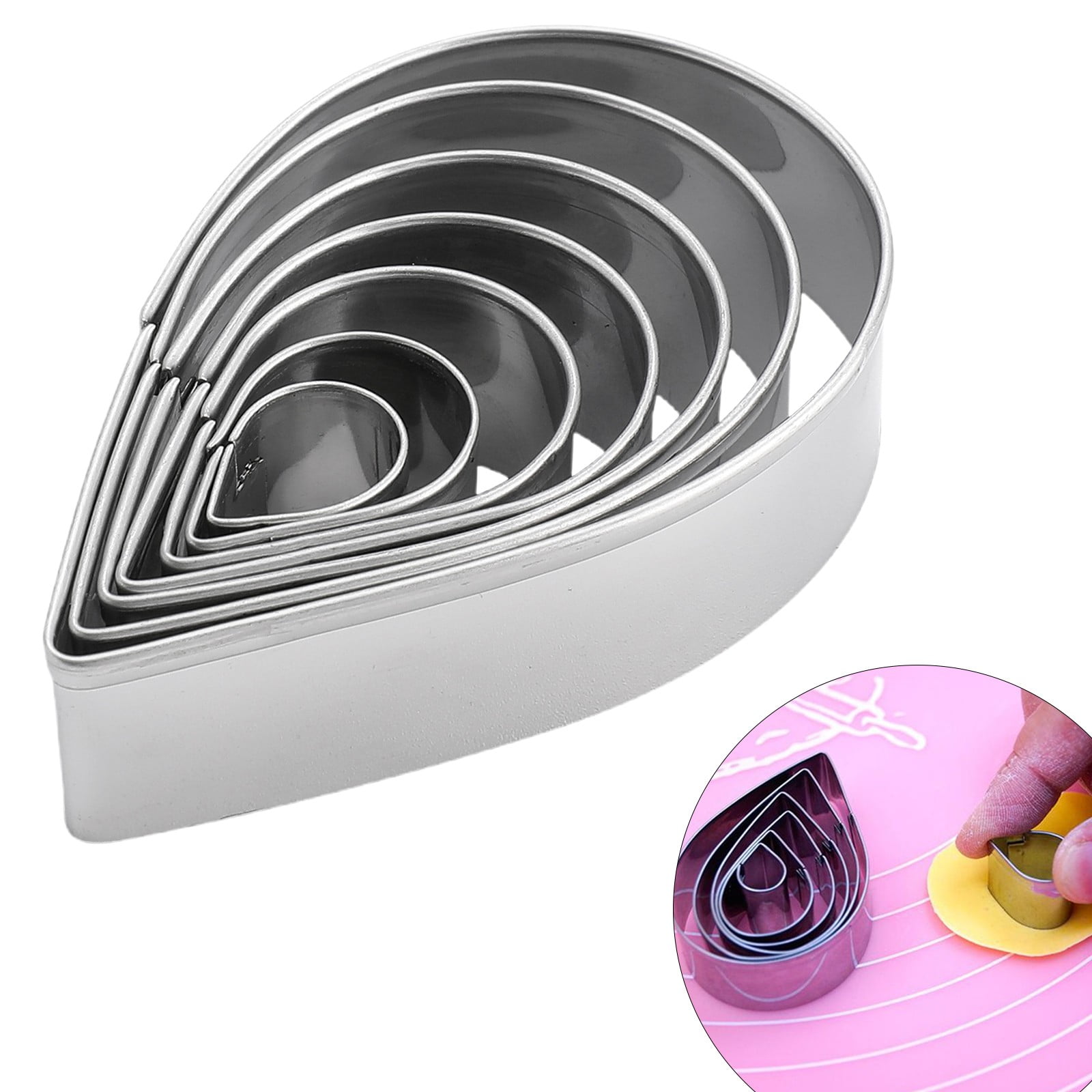 Clearance Under $5 TOTOYTO Cutters Rose Petal Cake Cookie Cutter Rose ...