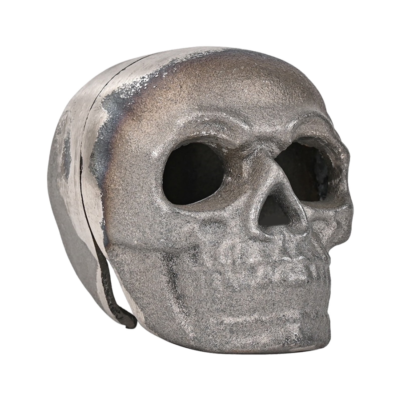 Clearance Under $5!Yyuenw 1pc Metal Human Skull Fire Log Fireproof ...