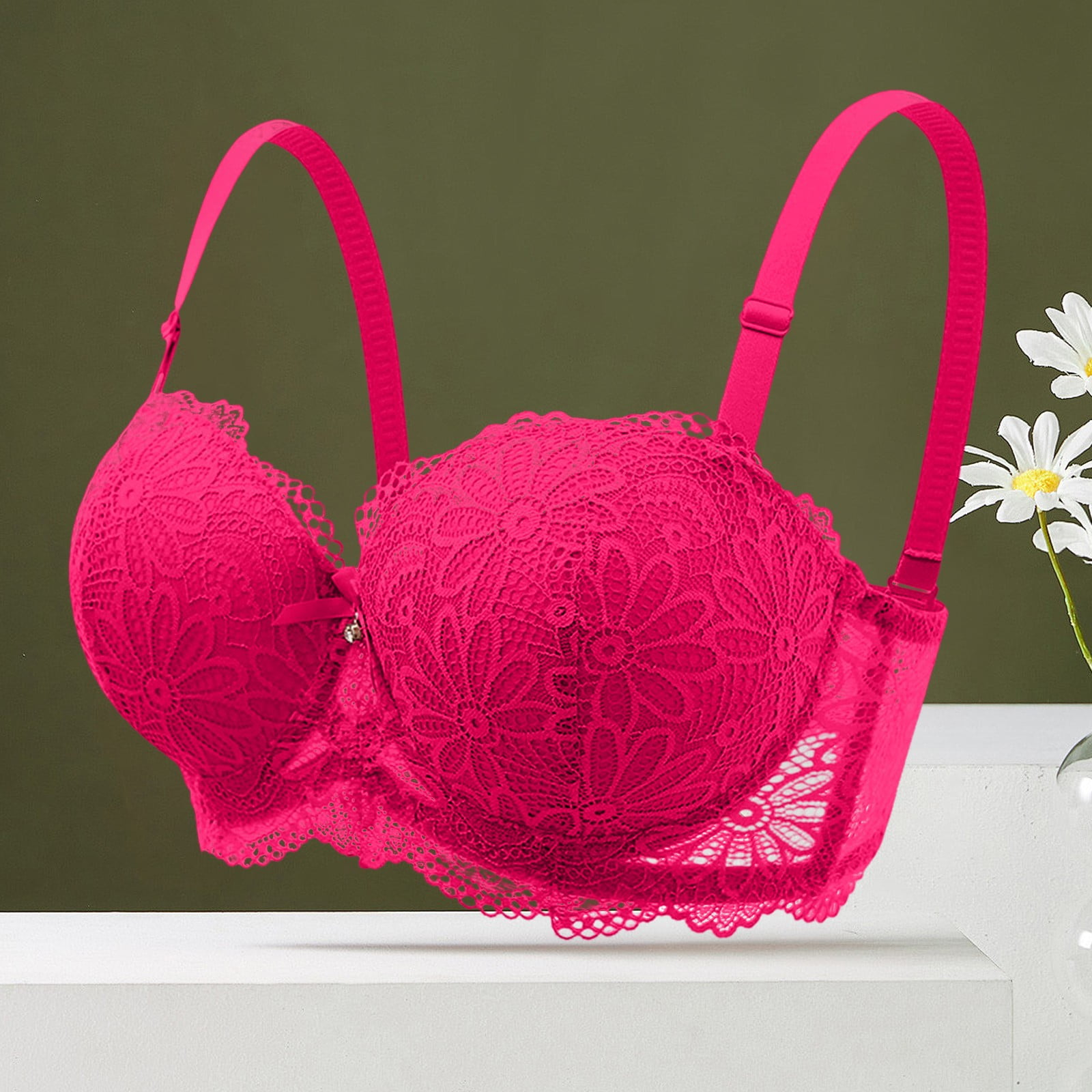 Clearance! Unpadded Thin Cup Bra for Women with Bralette Crop Top ...