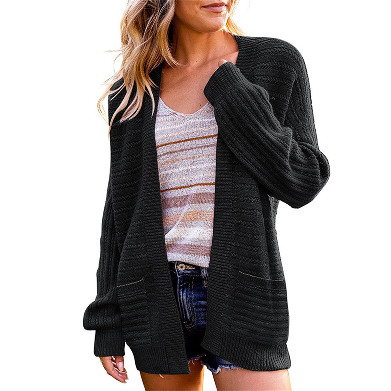 Uooqdmx Cardigan Sweaters for Women Long Cardigans for Women New Hollow ...