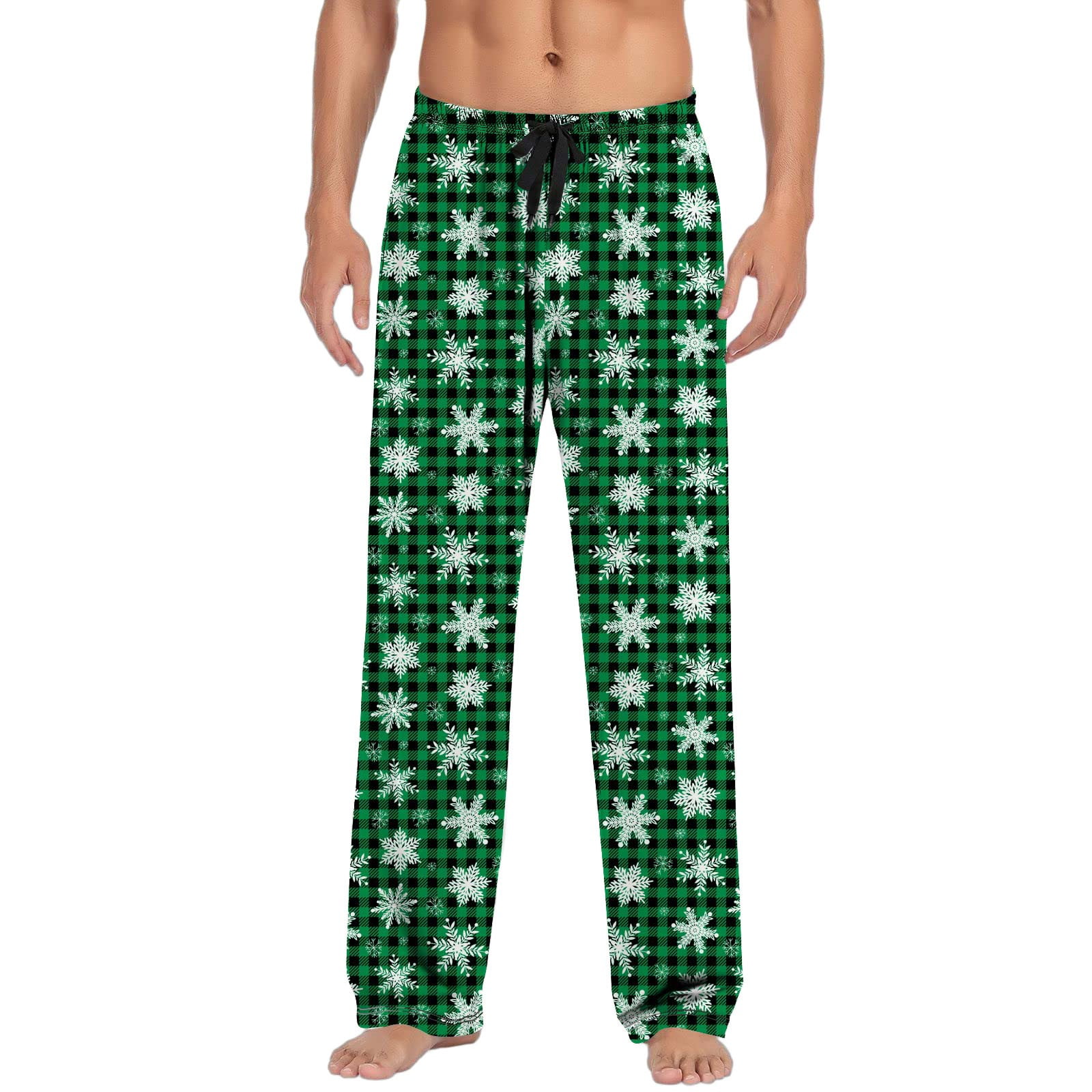 Clearance Uooqdmx Mens Pajama Pants Baggy Pants Men Christmas Casual