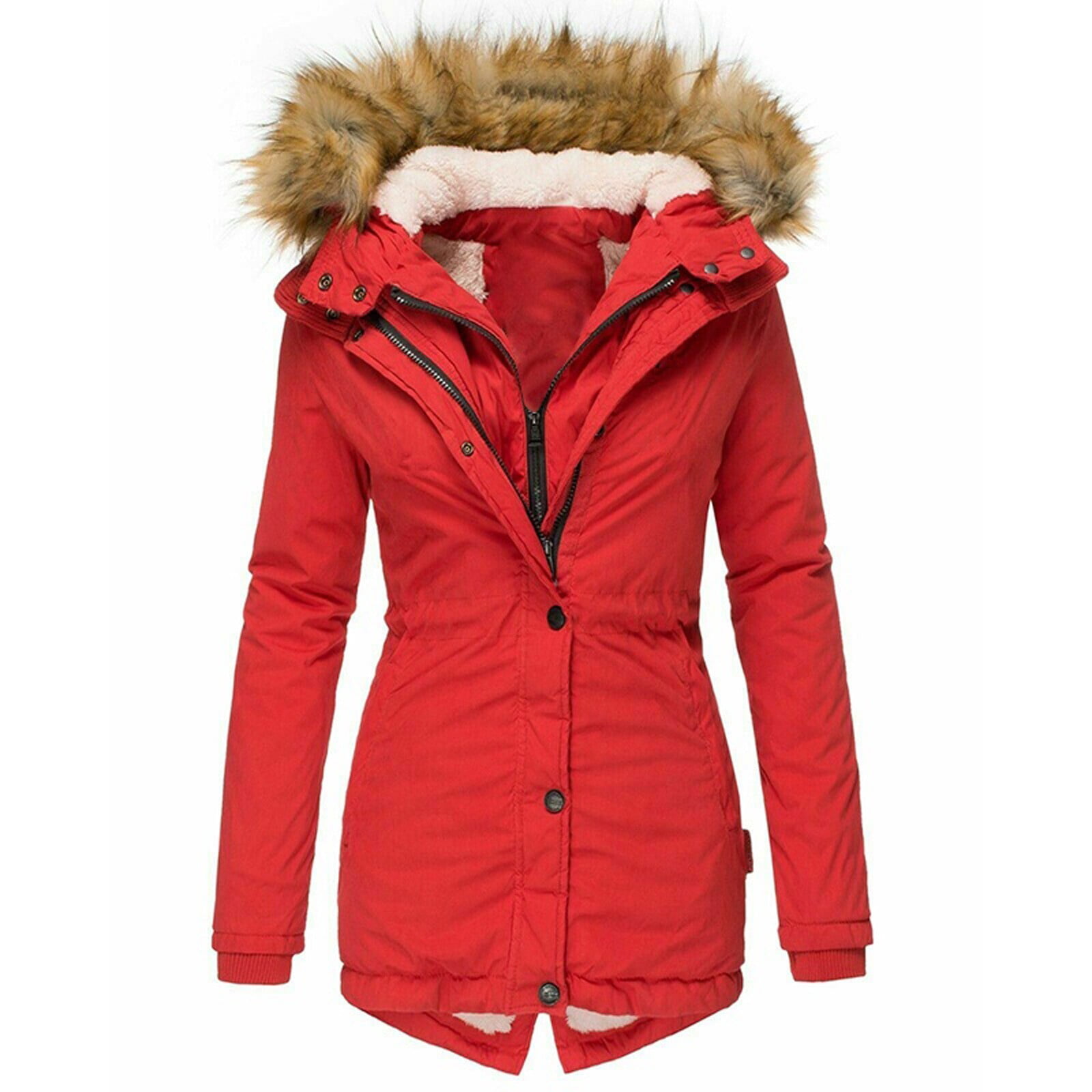 Clearance!Uooqdmx Puffer Jacket Womens Long Coat Women Winter Padded ...