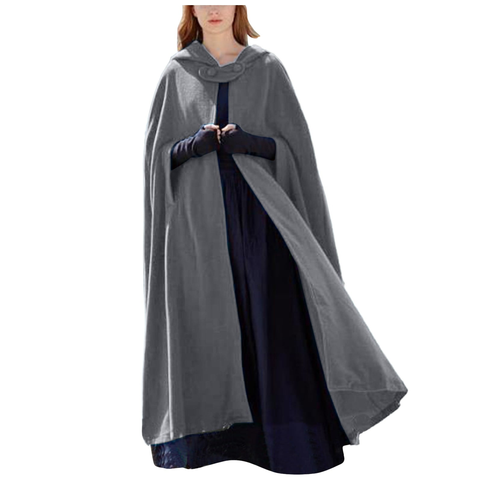 Uooqdmx Shawl Wraps for Women Robes for Women Hooded Long Cape Winter ...