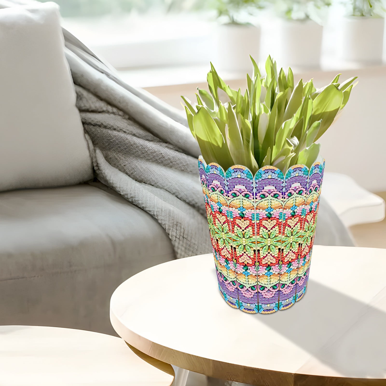 Clearance! Upgraded Flower Pot DIY Diamond Art Painting Mandala Modern ...