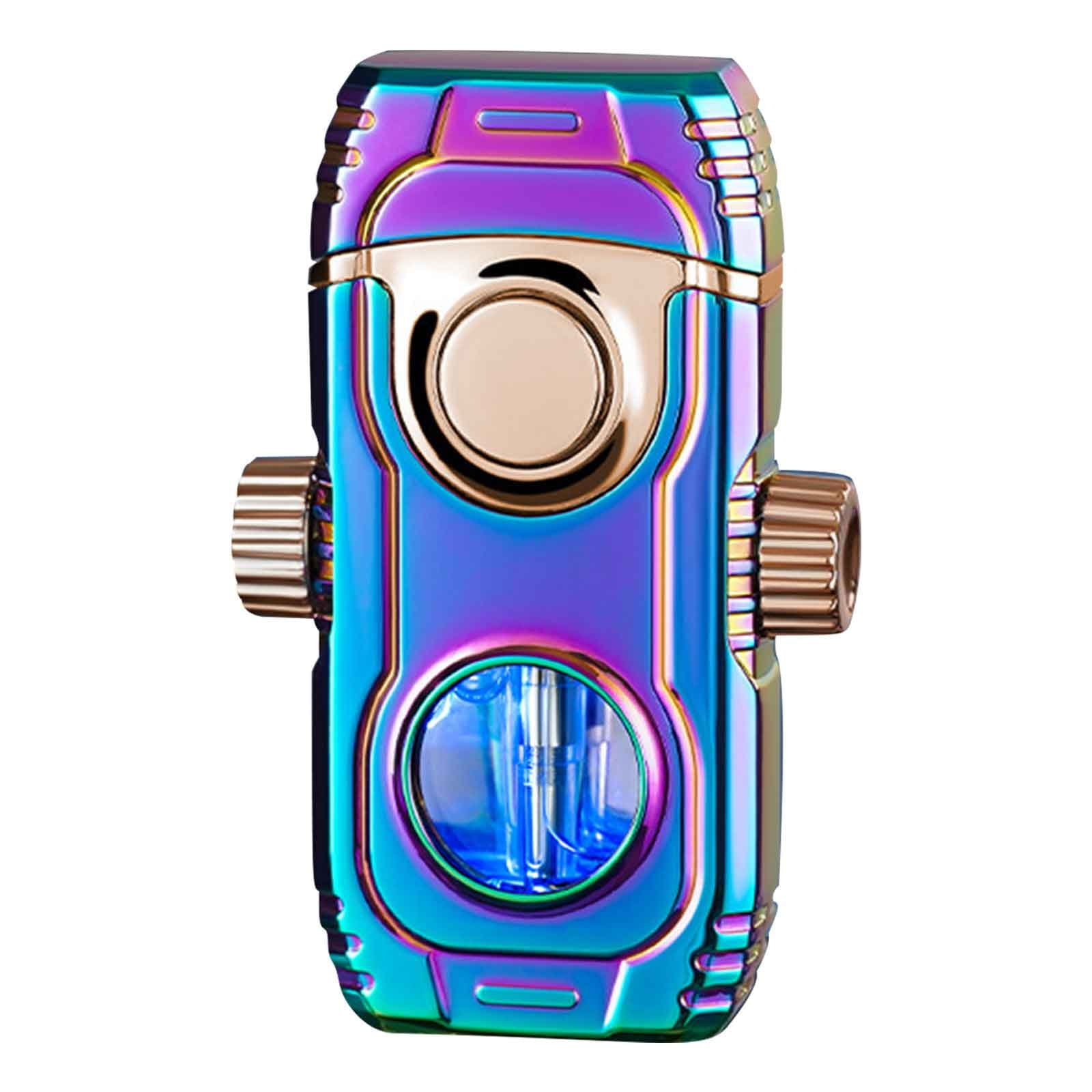 Clearance! Upgraded Windproof Torch Dual Flame Butane Lighter with ...