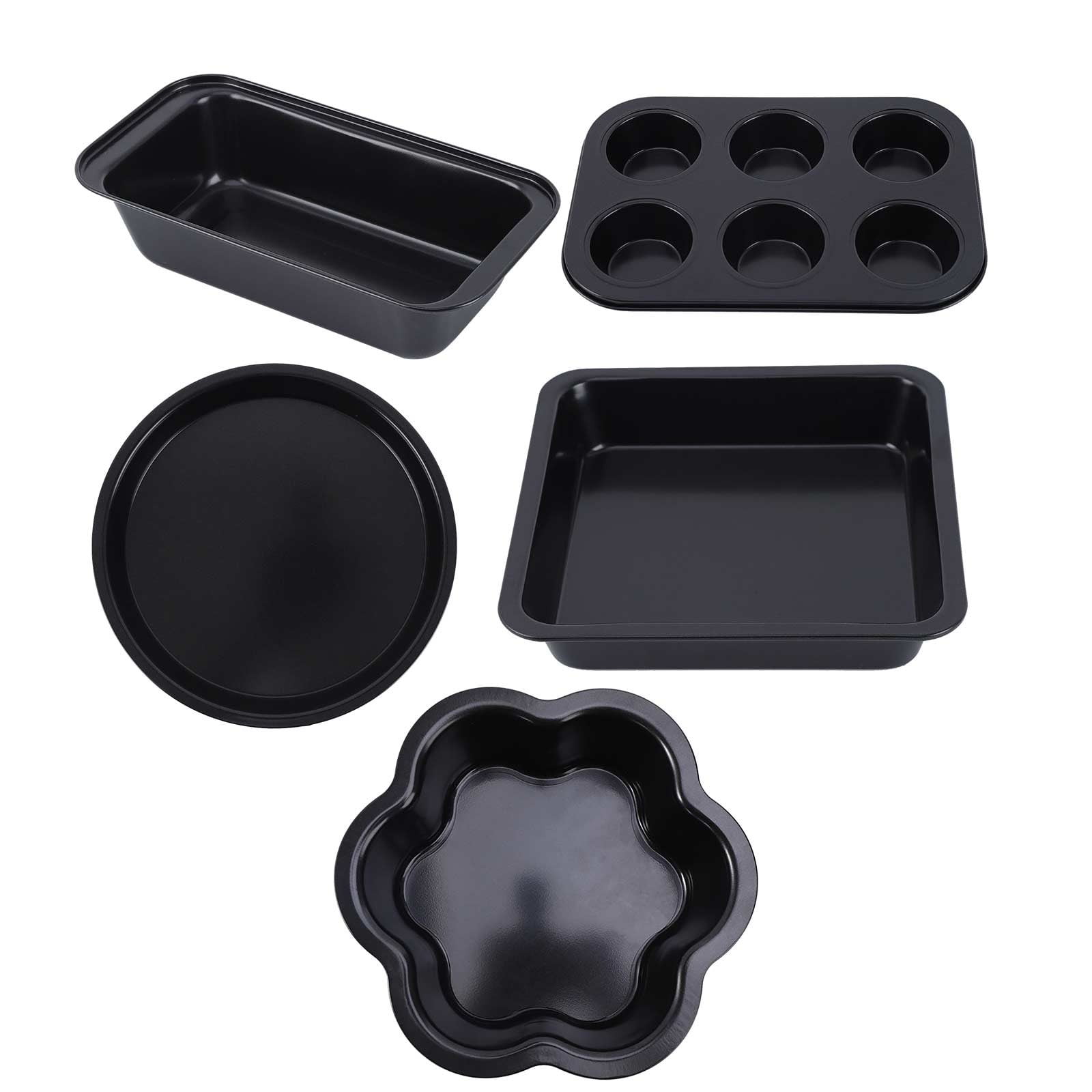 Clearance!Uqiangy Baking Pans Set 5-Piece Toaster Oven Pans Bakeware ...