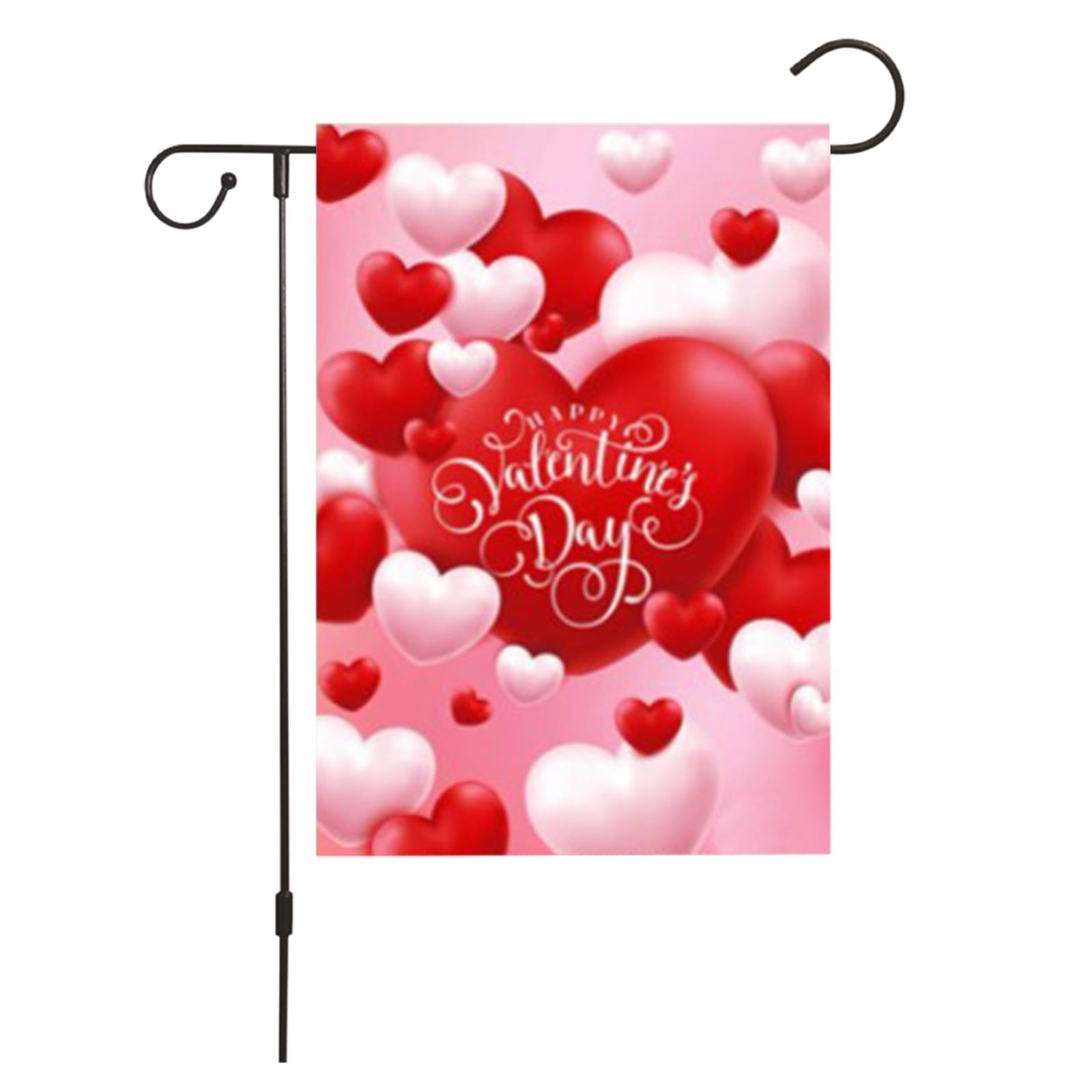 Clearance! Valentine Day Garden Flags 12x18 Inch Double Sided Linen ...
