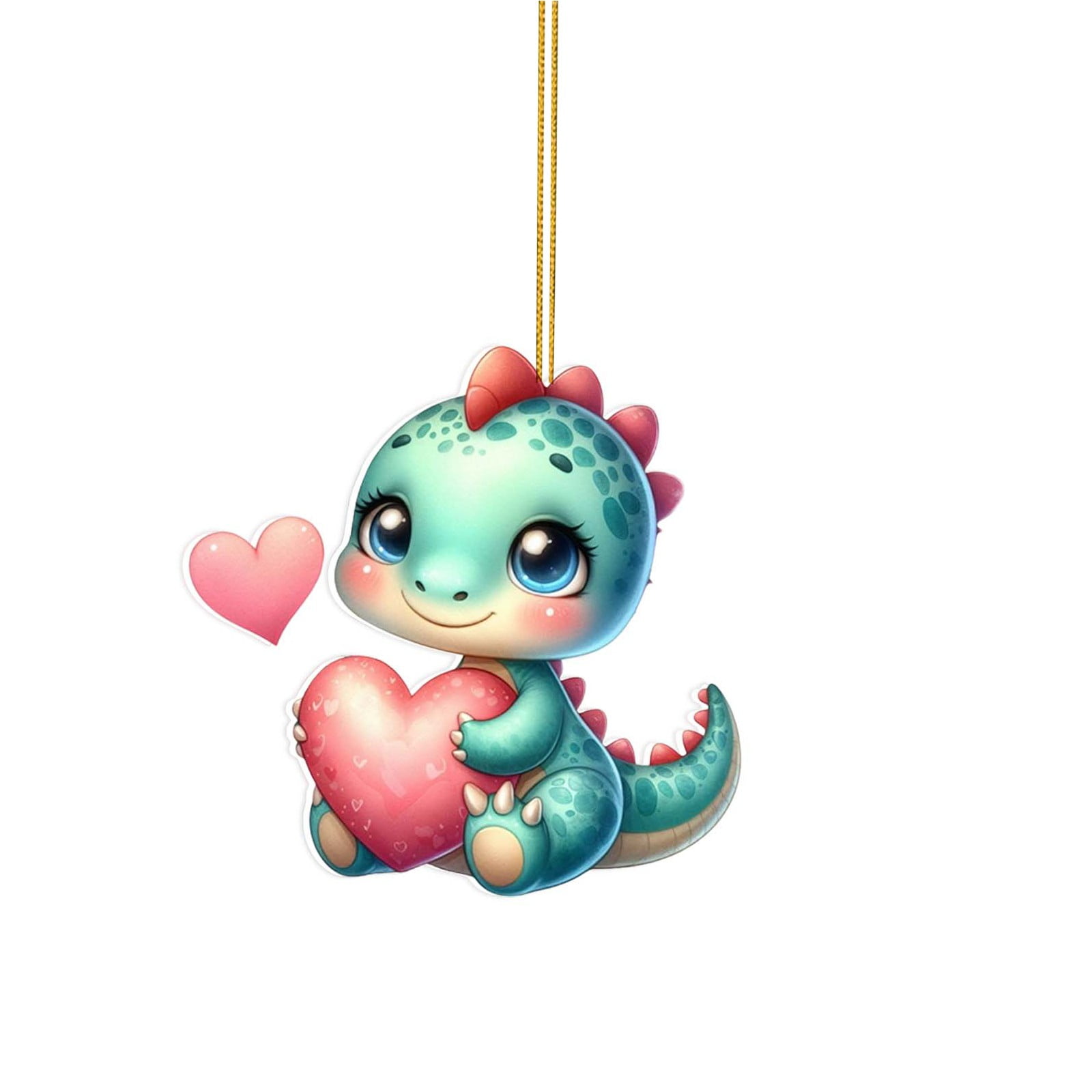 Clearance! Valentine's Day Pendant Cute Dinosaur Pendant 2D Acrylic ...