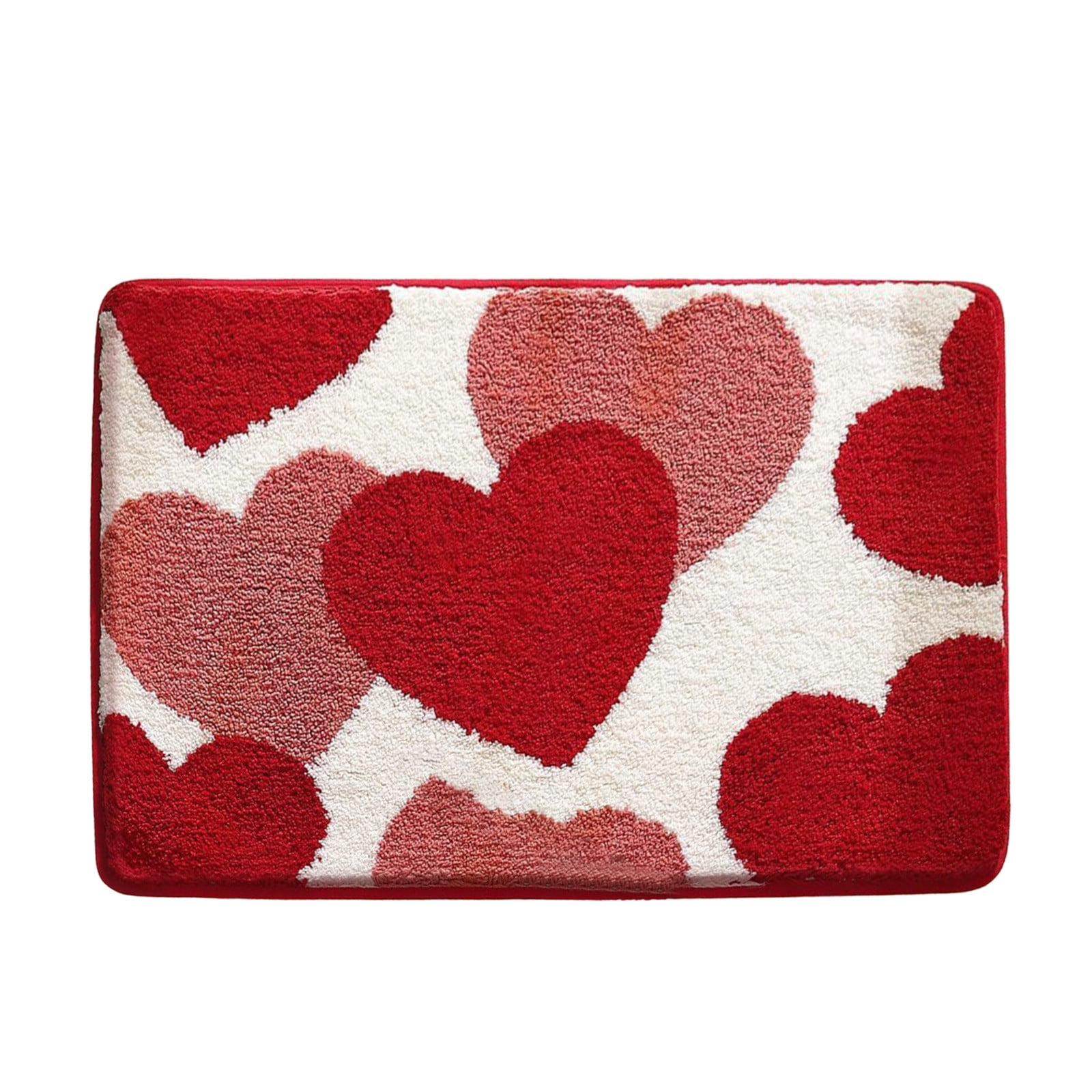 Hvmvliv Valentines Bathroom Rug Valentine's Day Carpet Three Sizes Faux ...