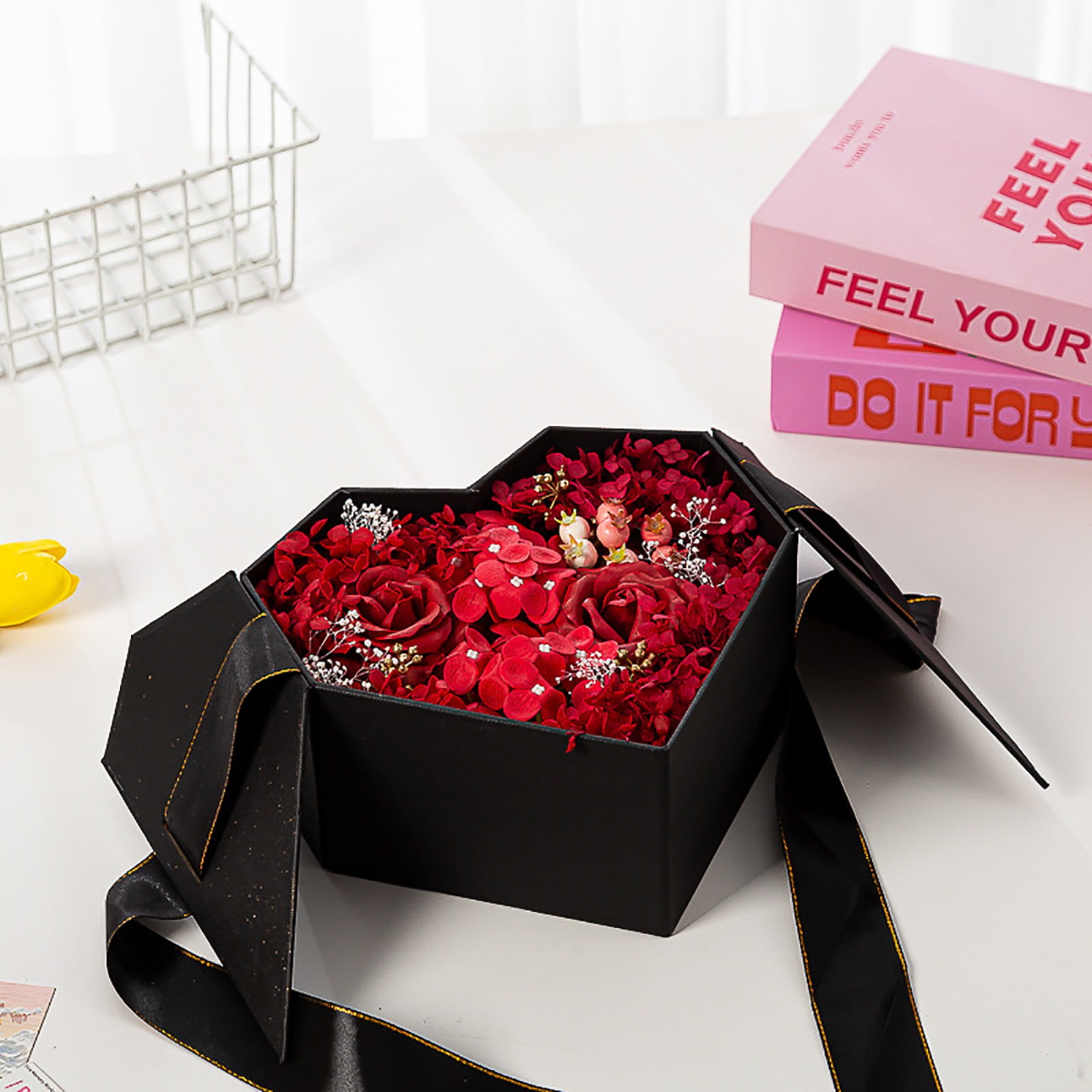 Clearance! Valentines Day Decorations Creative Heart Shaped Gift Box ...