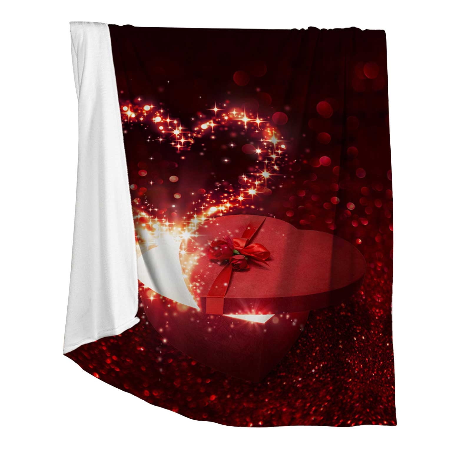 Clearance! Valentines Day Decorative Throw Blanket,Plaid Love Heart ...