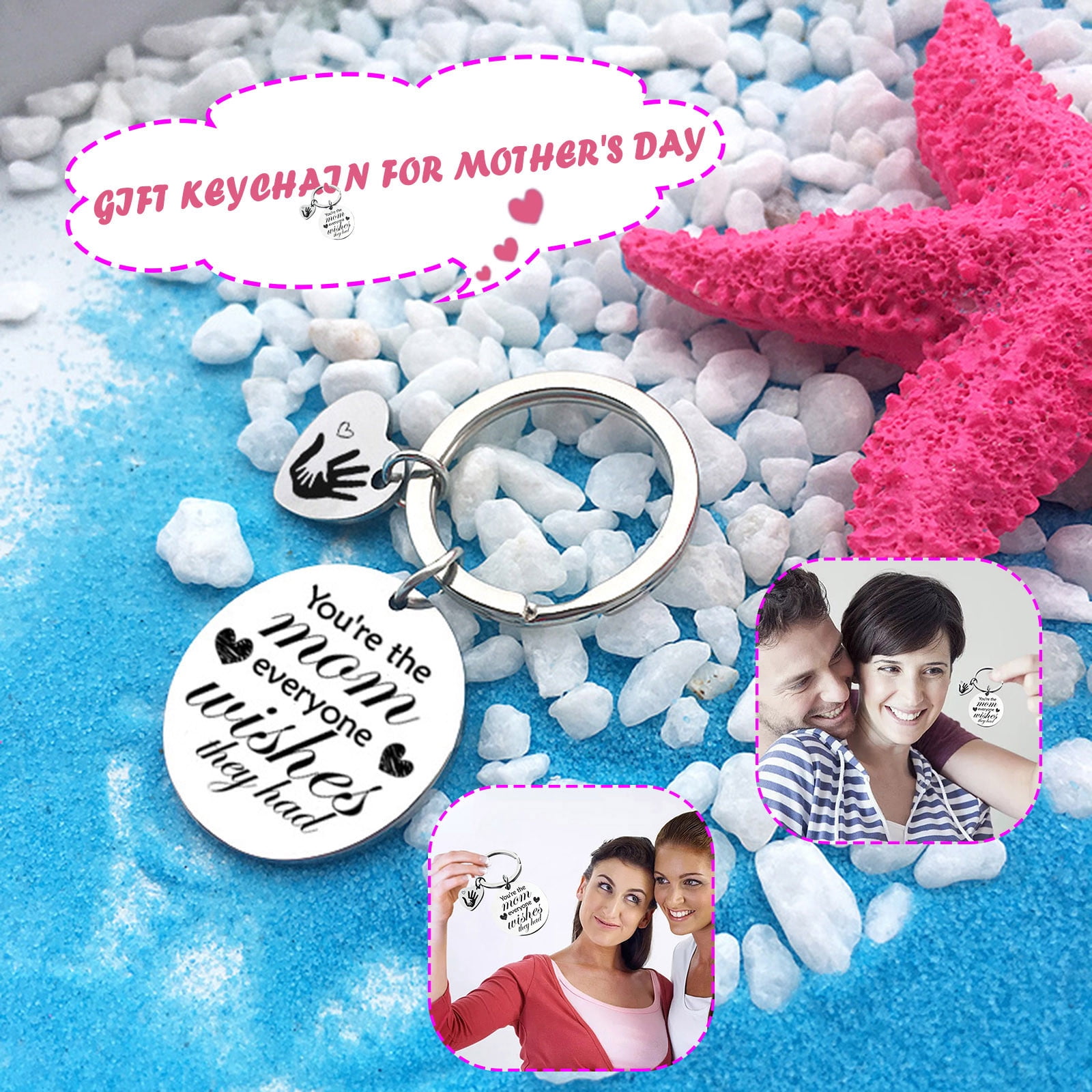 Clearance!Veeogra Mom Gifts,Mothers Day Decorations,Daughter Keyring ...