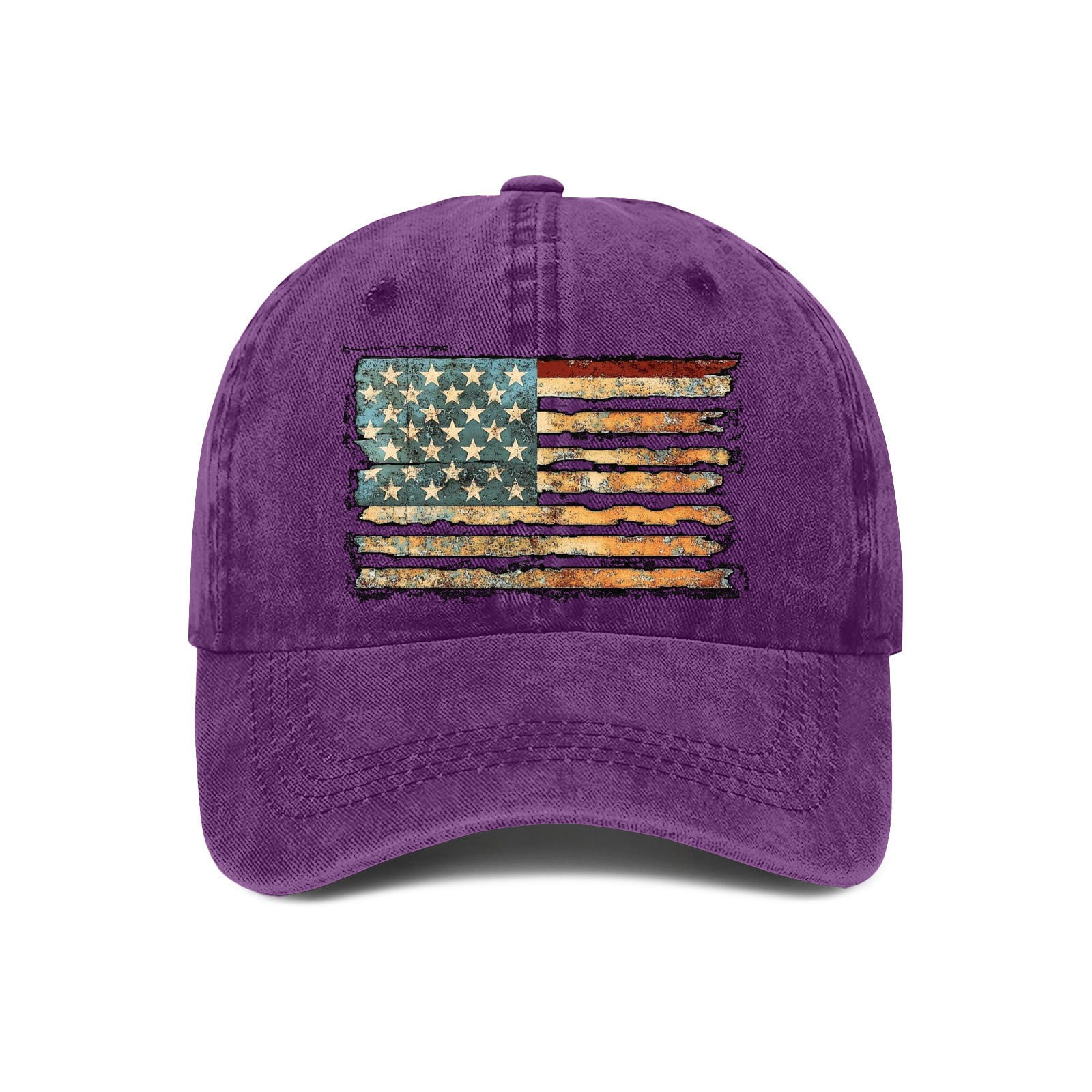 Clearance! Vintage Striped American Flag Baseball Cap for Men and Women ...