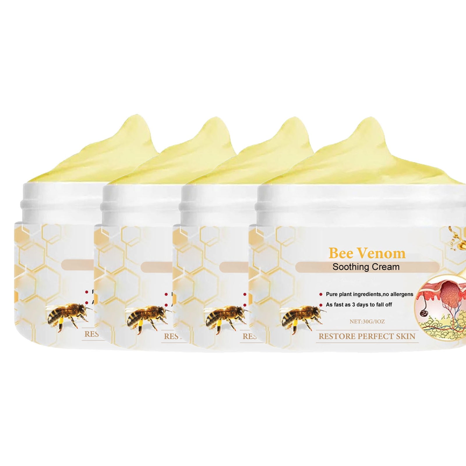 Clearance!WEANT Bee Cream,Bee Care Cream, Skin Care Moisturizer Helps ...