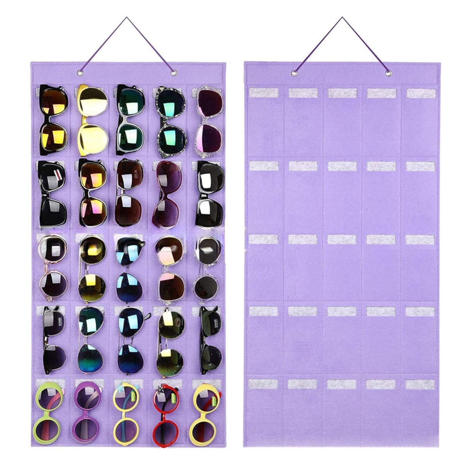 Clearance! WOCACHI Sunglasses Organizer Storage Hanging Wall Pocket ...