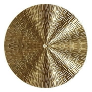 NIBOLOG Wall Hanging Creative Exquisite Golden Metal Round Wall Disc ...