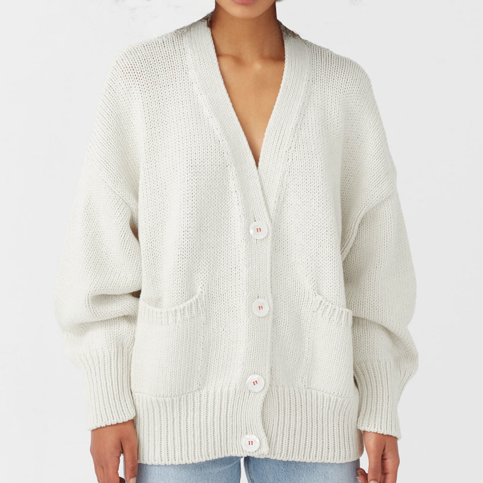 Clearance！Wendunide Cardigan Sweaters for Womenladies Fashion Solid ...