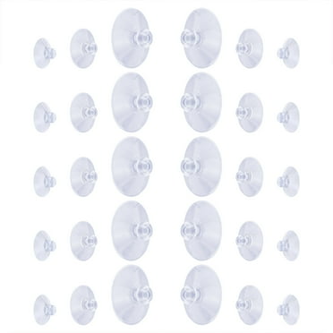 Adams Clear Mini Suction Cup Hooks for Window String Lights, Indoor Use ...