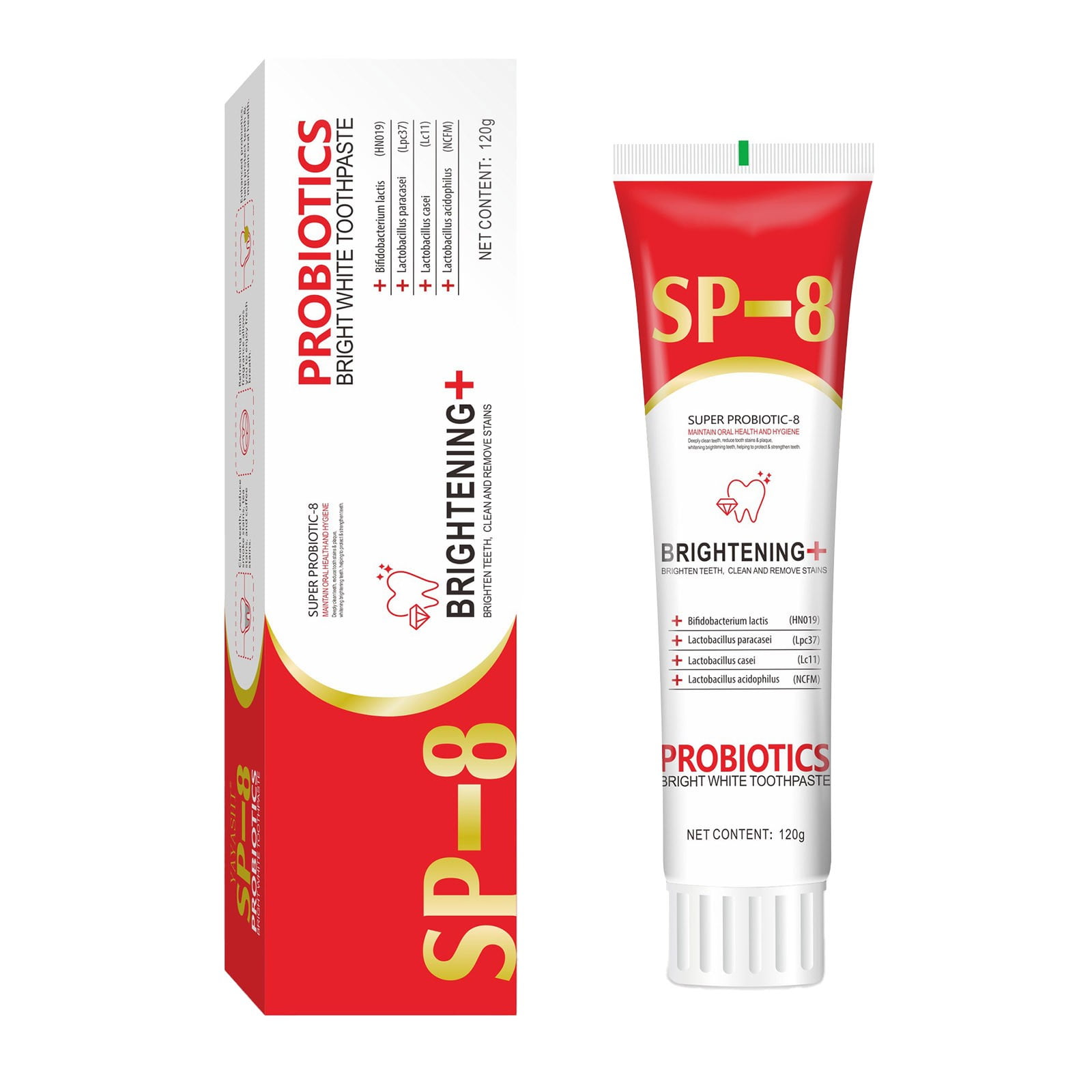 Clearance! White Toothpaste Sp 8 Toothpaste Super Probiotic 8 ...