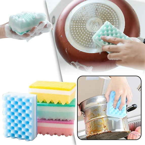 Clearance Wipes under $1,Wavy Double-sided Sponge Wipe Clean ...