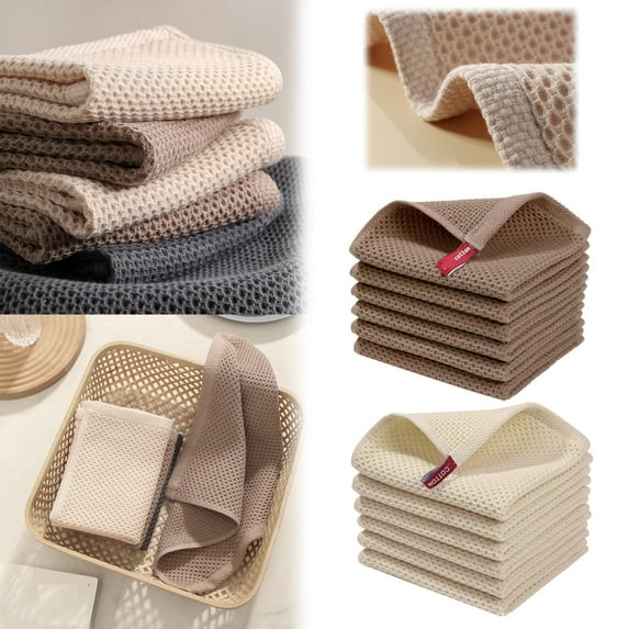 Clearance Wipes under $10,Cotton Weave Kitchen Dish Cloths Ultra Soft ...