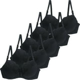 Clearance! Womens Lace Trimmed Underwire Bra BCDE Cup Sizes 34-44 Soft ...