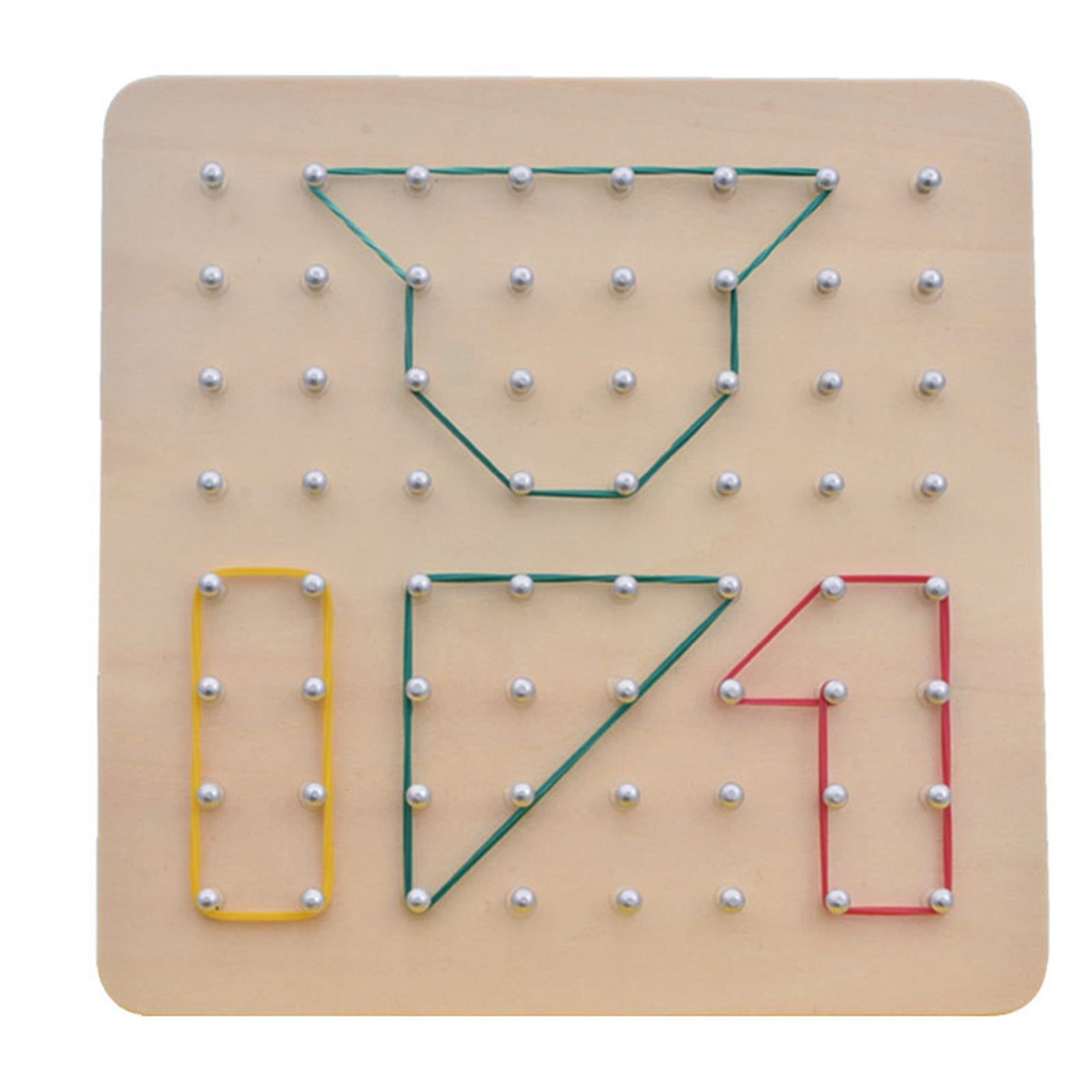 Clearance Wooden Geoboard Toys - Wood Geo Board Manipulative Math ...