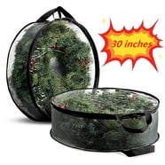 Homz Holiday Storage 24in. Wreath Box - Walmart.com