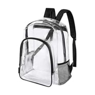 TSV Large Book Bag, Clear Backpack, Heavy Duty PVC, Transparent for ...