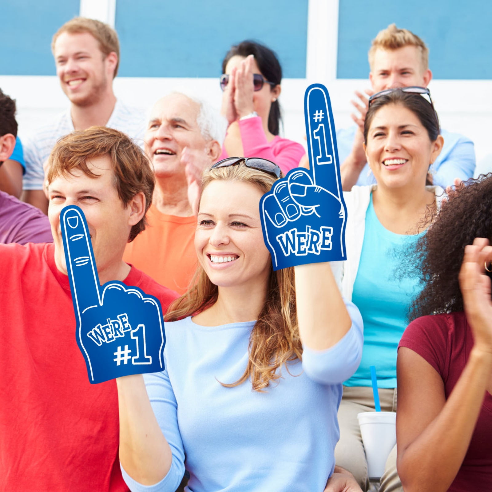 Clearance!XEOVHV Eva Palm Sports Gloves, Cheering Props Number One ...