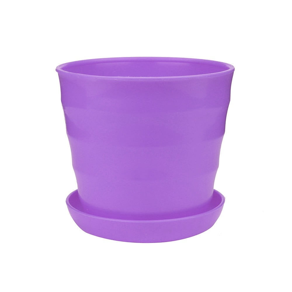 (Clearance) XIANXIAN Small Plastic Plant Flower Pot with Saucers ...