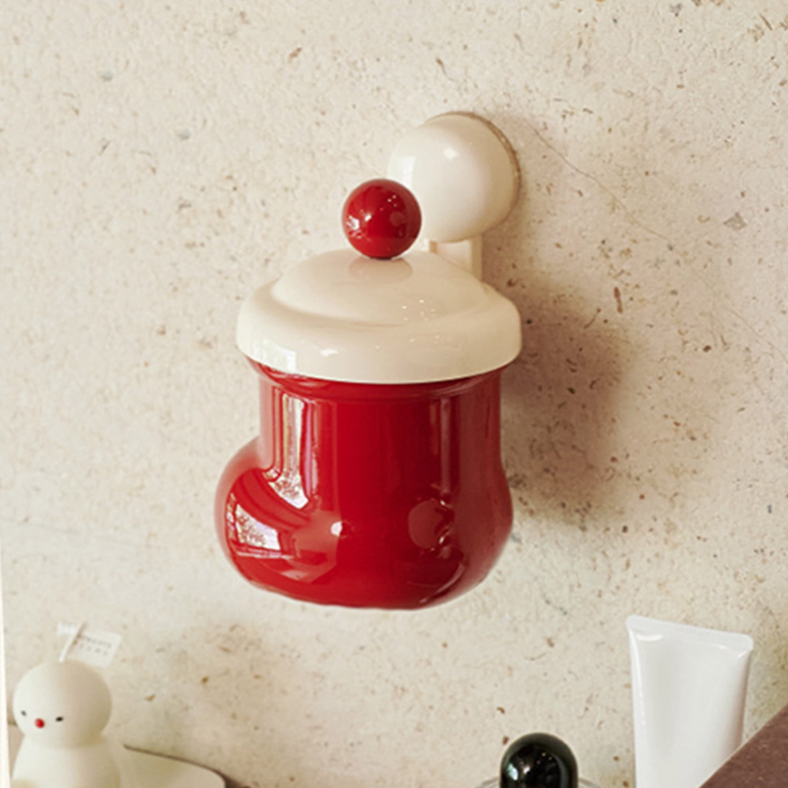 Clearance XOAIHY Suction Cup Trash Can – Wall-Mounted Mini Storage ...