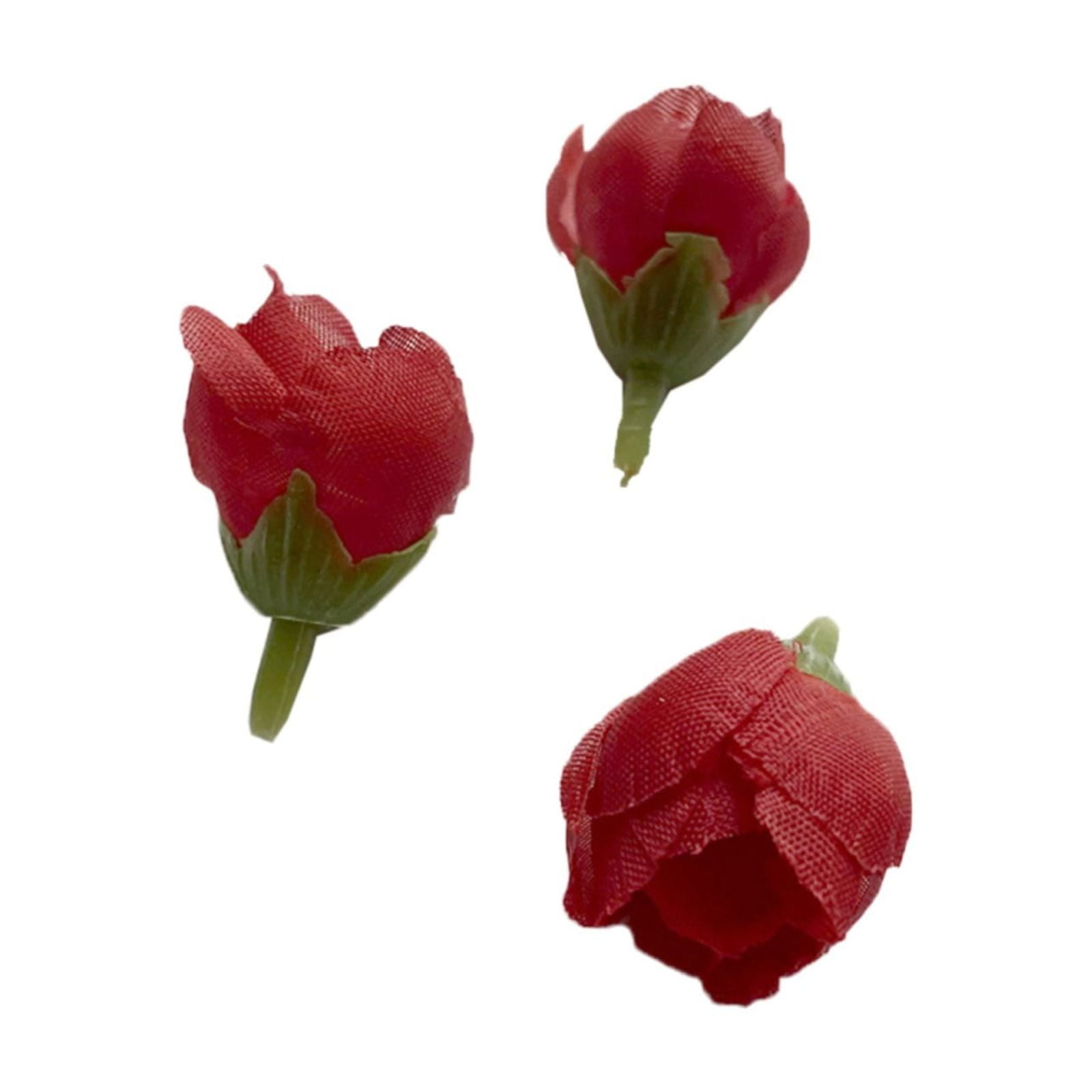 Clearance!XQXCL 50pcs Red Roses Buds Artificial Flowers Bulk, Small ...