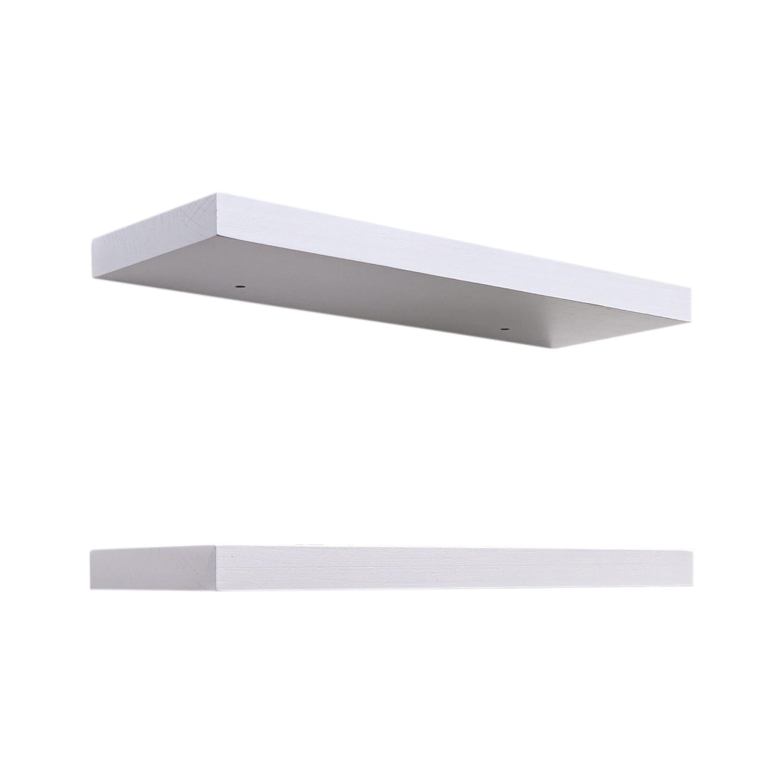 Clearance!!!Xfd11yz Floating Shelf 2 Pc Modern Solid Wood Wall Rack 5.9 ...