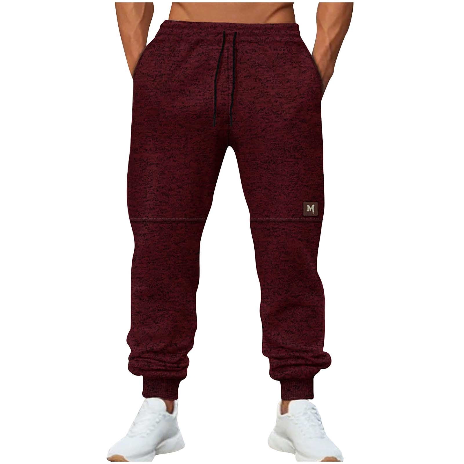 YLSDY Sweatpants for Men Outdoor Hiking Running Pants Workout Tapered ...