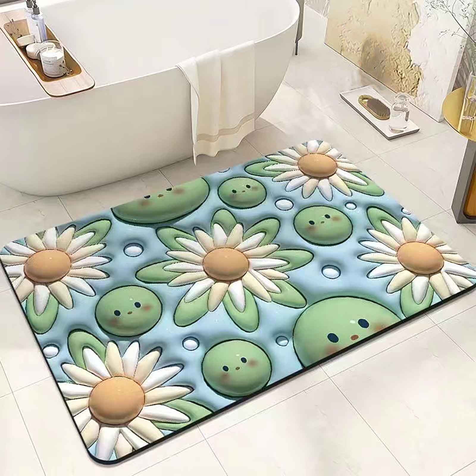 Clearance! YOBOLK Rugs for Living Room Effect Cute Bathroom Floor Mat ...
